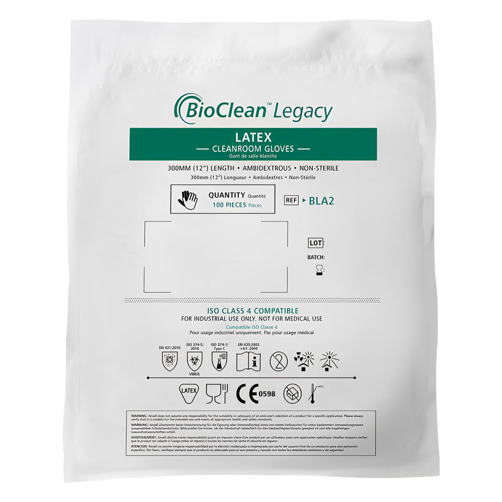 Ansell - Disposable Glove: Series Bioclean Legacy, Size 2X-Large, 6.6 ...
