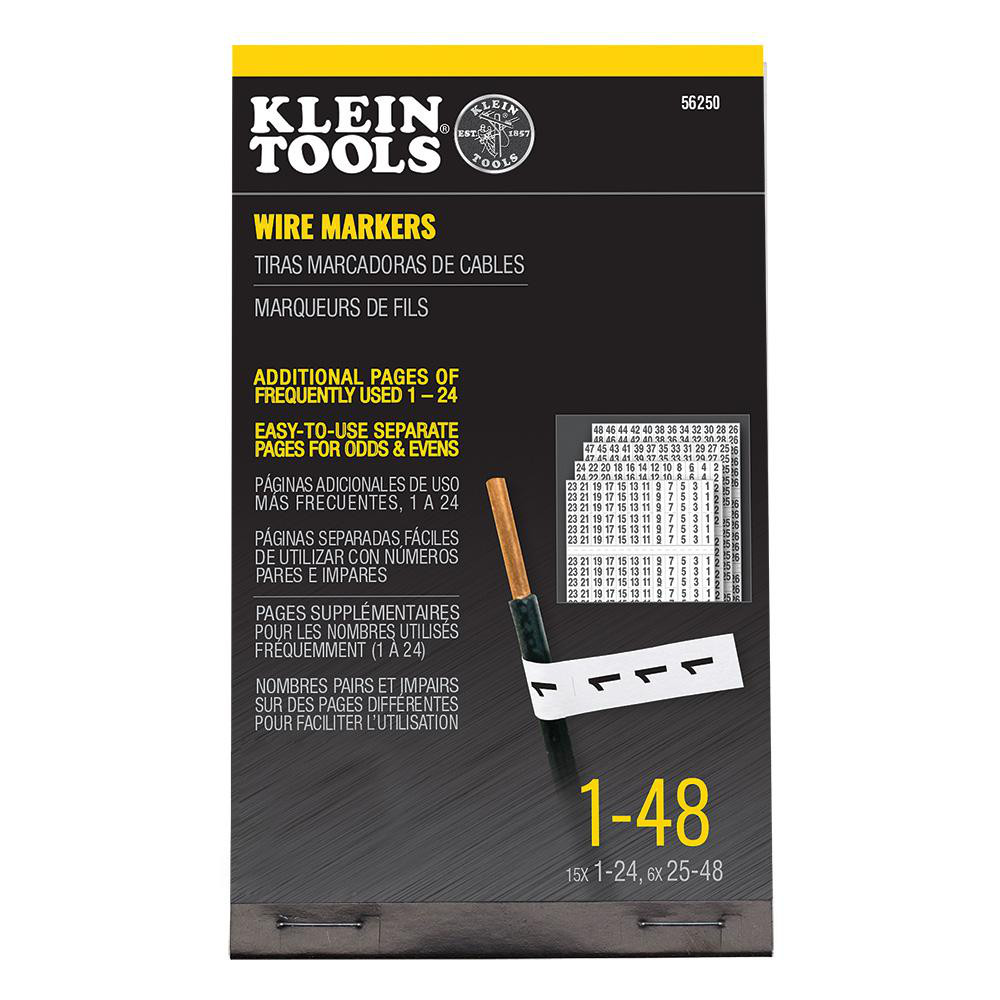 Klein Tools - Wire Marker Books & Pens: Book Type: Numeric; Included ...