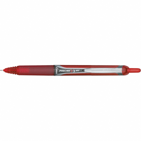 Pilot - Roller Ball Pen: Precision Tip, Red Ink | MSC Direct