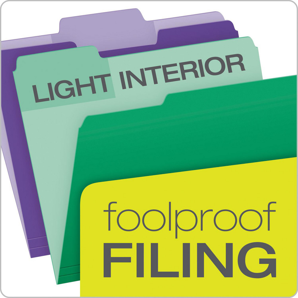 Pendaflex - File Folders with Top Tab: Letter, Assorted, 30/Pack | MSC ...