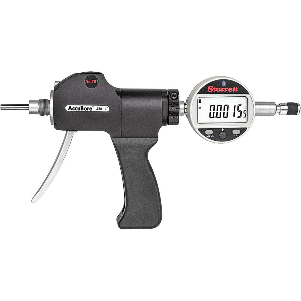 Starrett - Electronic Bore Gage: 0.75 to 4" Measuring Range, 0.000150 ...