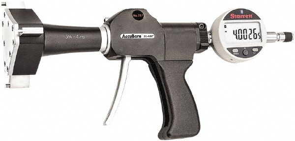 Starrett - Electronic Bore Gage: 3.25 to 4" Measuring Range, 0.000150 ...