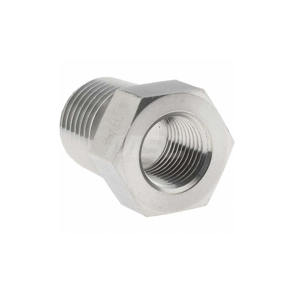 Parker - Industrial Pipe Bushing: 1/8" Female Thread, 1/4" Male Thread ...