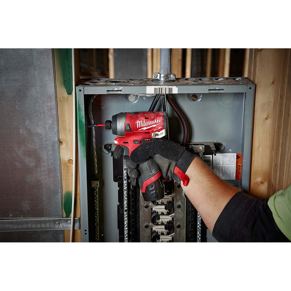 Milwaukee Tool - M12 Cordless Impact Driver: 12V, 1/4" Drive, 3,300 RPM ...