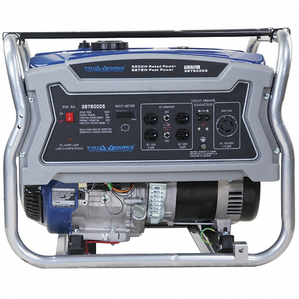 PRO-SOURCE - 6 hr Full Load Time, 5.5 kW, Pull Start, Gasoline Portable ...