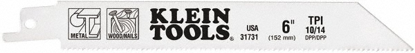 Klein Tools - Reciprocating Saw Blade: 6" Long, Bi-Metal | MSC Direct