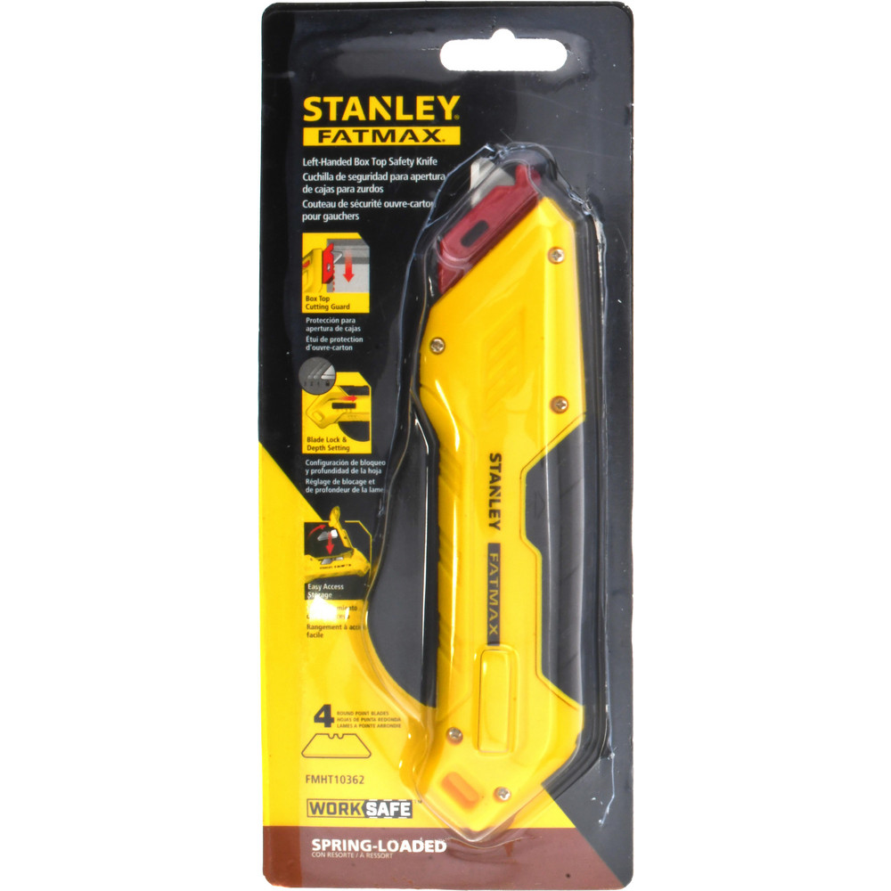 Stanley - Box Cutter: Retracting Blade, 2.175" Blade Length | MSC Direct