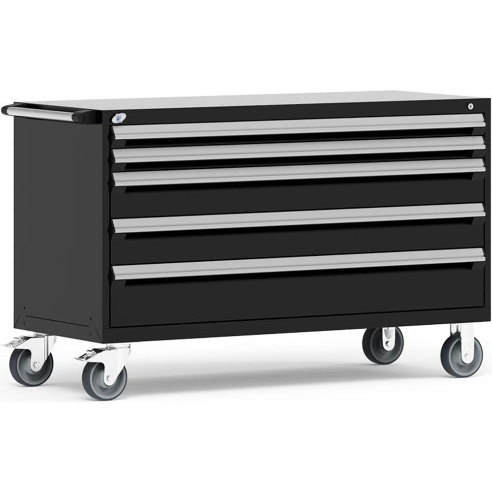 Rousseau Metal - Steel Tool Roller Cabinet: 60" Wide, 5 Drawer | MSC Direct