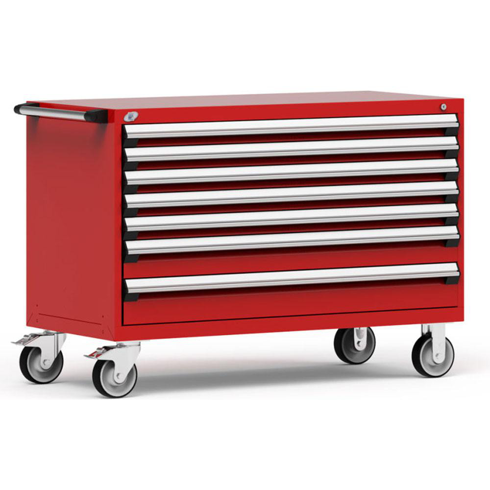 Rousseau Metal - Steel Tool Roller Cabinet: 54" Wide, 7 Drawer | MSC Direct