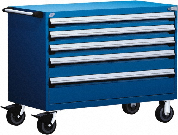 Rousseau Metal - Steel Tool Roller Cabinet: 48" Wide, 5 Drawer | MSC Direct