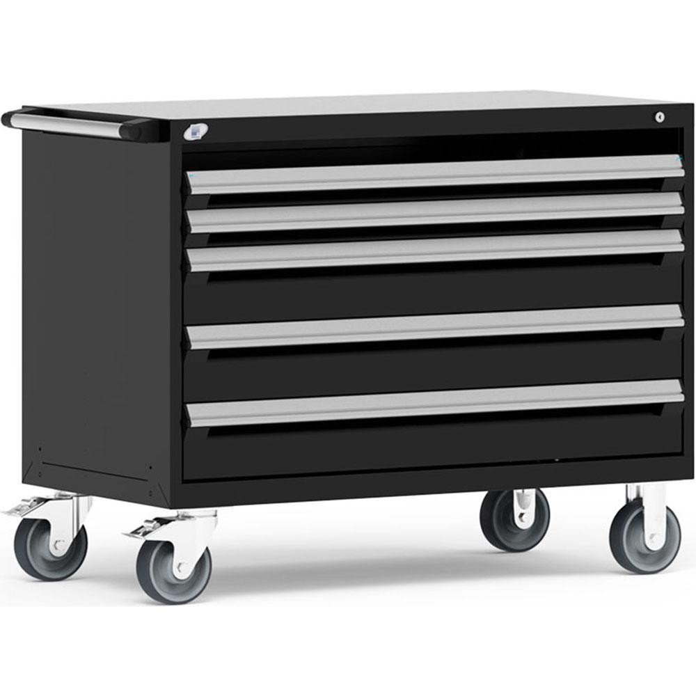 Rousseau Metal - Steel Tool Roller Cabinet: 48" Wide, 5 Drawer | MSC Direct