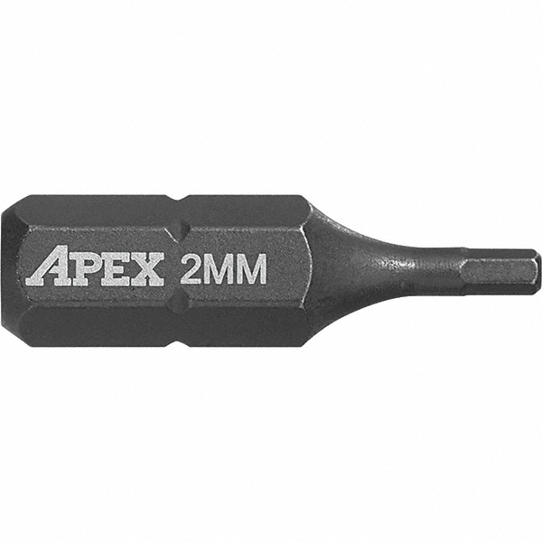Apex - 2mm Hex Screwdriver Bit - 39075916 - MSC Industrial Supply