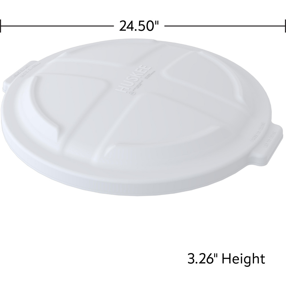 Continental - Trash Can & Recycling Container Lids: Lid Type: Dome; Lid ...