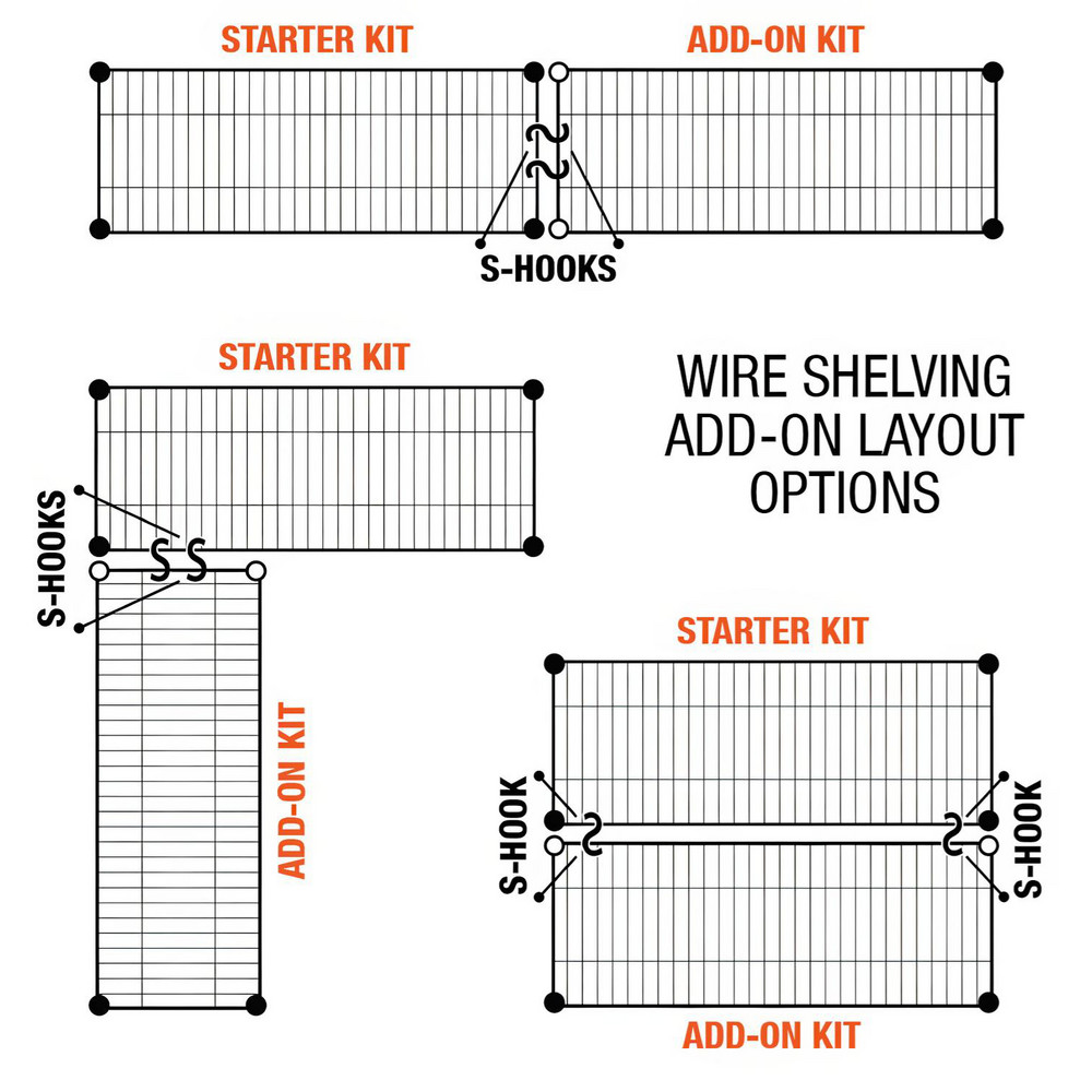 Quantum Storage - Wire Shelving: Shelving Type: Wire Shelving Add-On ...