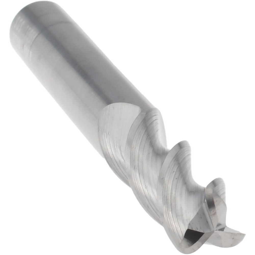 SGS - Corner Radius End Mill: 3/8" Dia, 1" LOC, 0.0900" Radius, 3 Flute ...