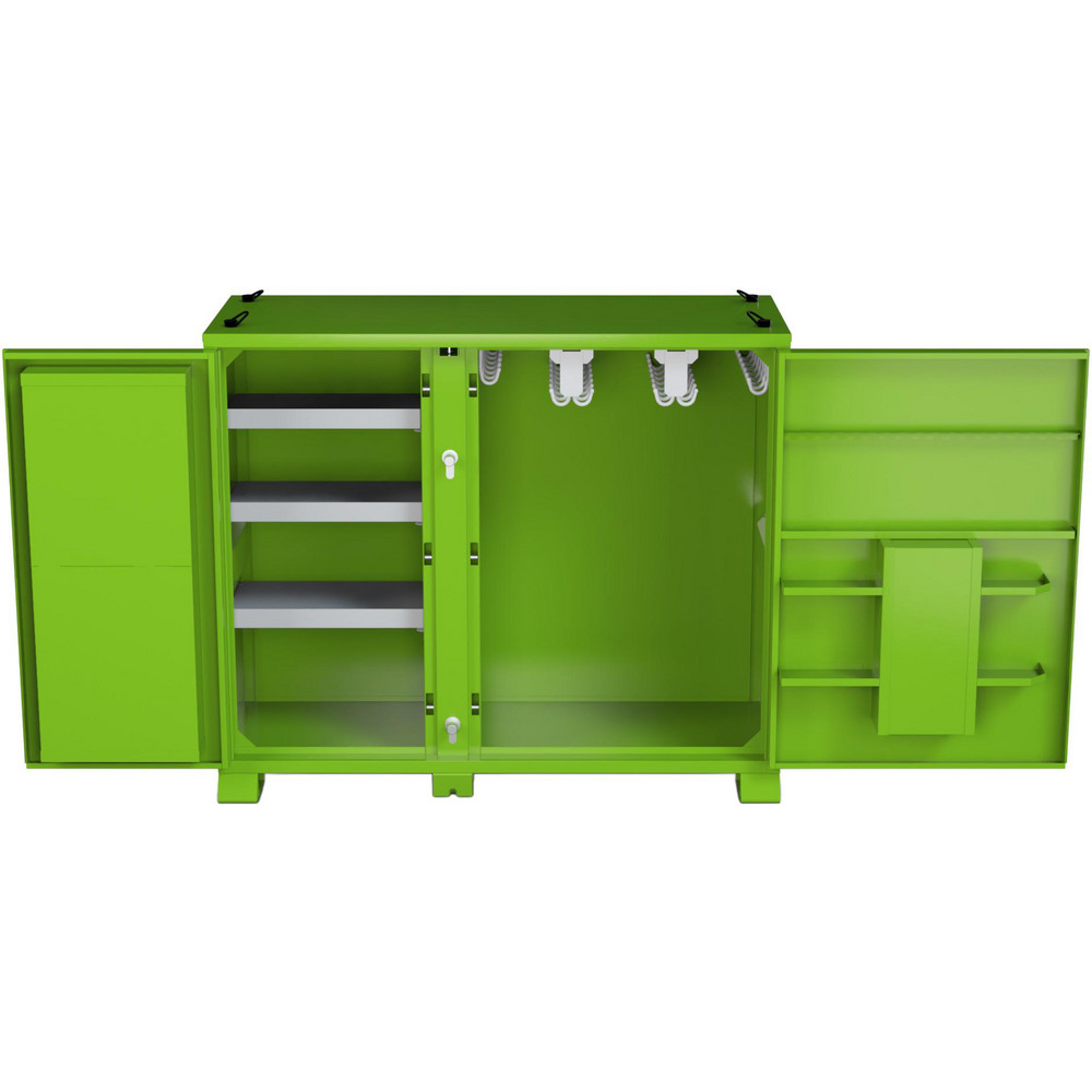Jobox - Jobsite PPE Box: 72" Wide, 30" Deep, 60" High, 75 cu ft, 18 ga ...