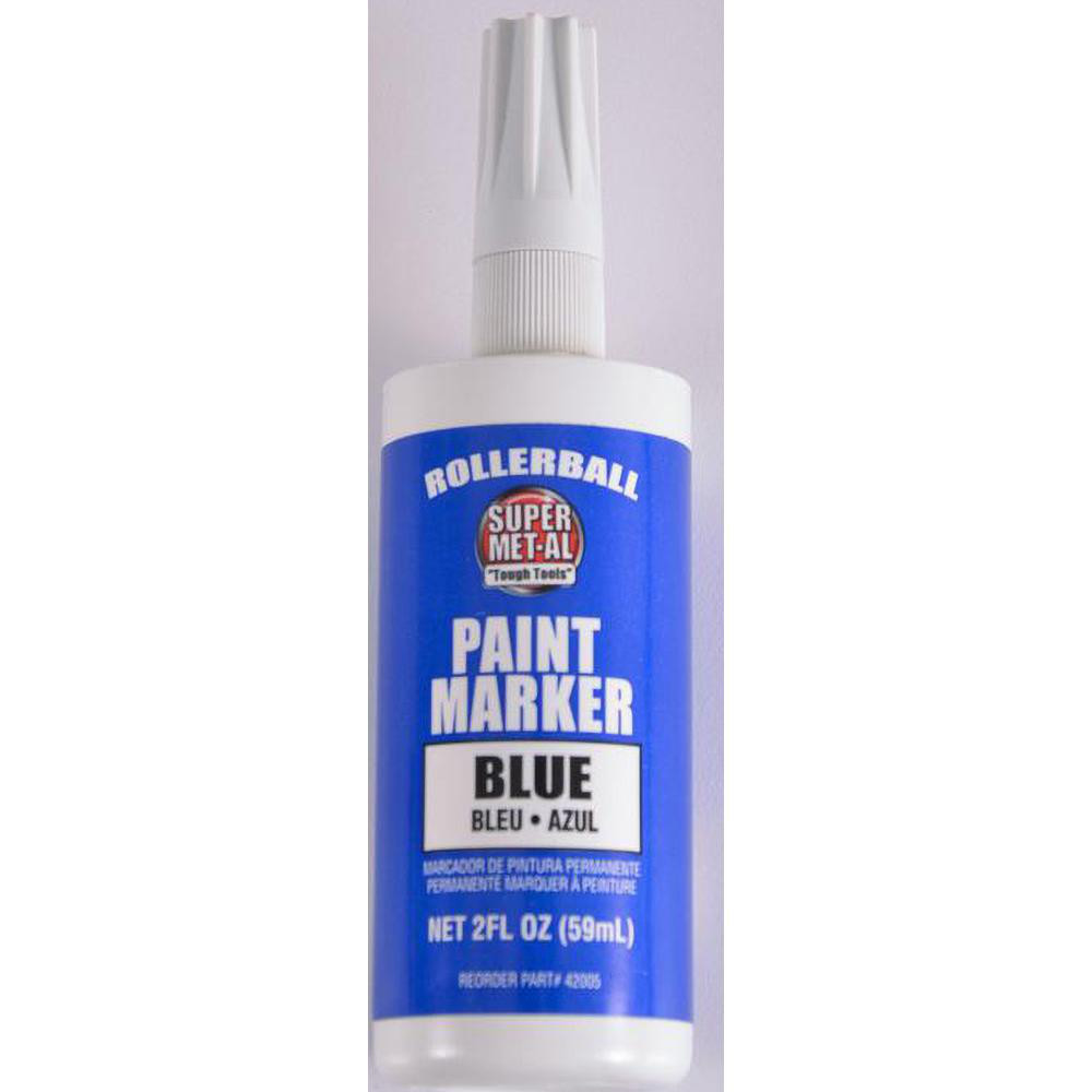 Super Met-Al - Paint Pen: Blue, Ball Tip | MSC Direct