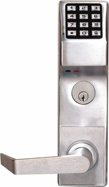 Alarm Lock - Combination Entry with Key Override Lever Lockset for 1-3/ ...