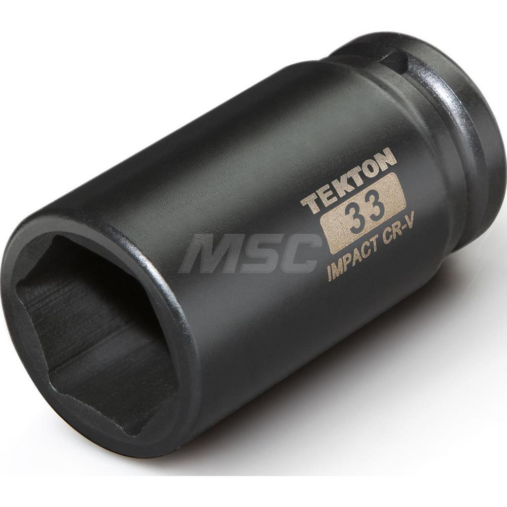 Tekton - Impact Socket: 3/8" Drive, 33 mm Socket, Hex Drive | MSC Direct