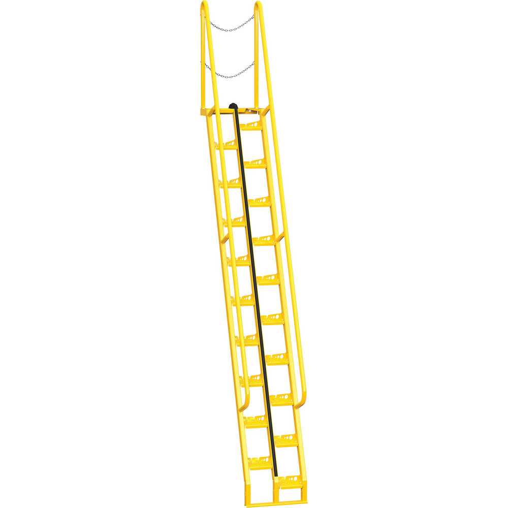 Vestil - Steel Wall Mounted Ladder: Type IA, 15.47" High, 20 Steps, 350 ...