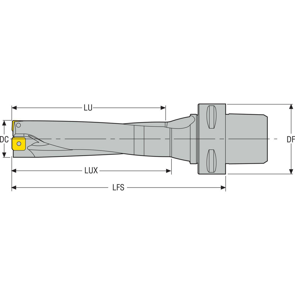 Seco - Indexable Insert Drill: SD524-30-120-C5, 30.56 mm Max Dia, 120. ...