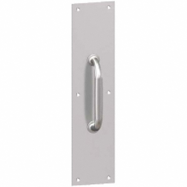 Hager - Satin Stainless Steel Finish, Steel Pull Handle Trim | MSC Direct