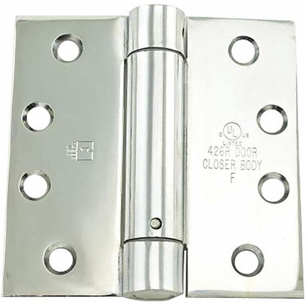Hager - Self Closing Hinge: Full Mortise, 4" Wide, 8 Mounting Holes ...