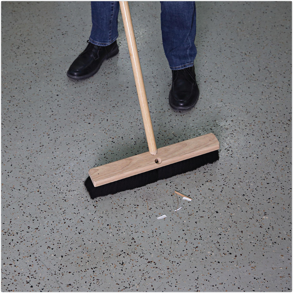 Boardwalk - Push Broom: 18" Wide, Push Broom Head, Tampico Bristles ...