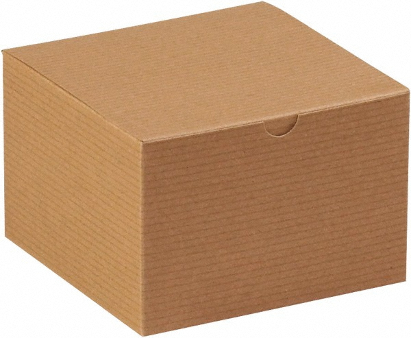 Made in USA - 6" Wide x 6" Long x 4" High Rectangle Chipboard Box ...