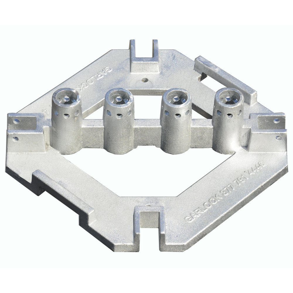 Garlock Safety Systems - Pipe Rail Base Flange: 1-5/8" Pipe | MSC Direct