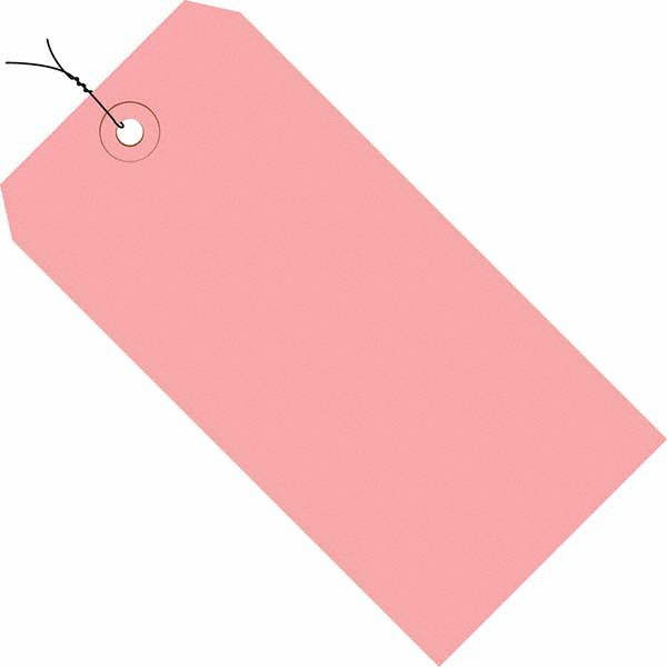 Value Collection - Blank Tag: 4-3/4'' High, Pink, Synthetic Paper | MSC ...