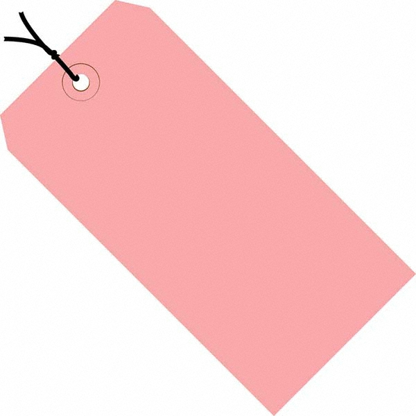 Value Collection - Blank Tag: 4-3/4'' High, Pink, Synthetic Paper | MSC ...