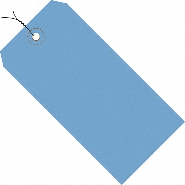 Value Collection - Blank Tag: 8'' High, Dark Blue, Synthetic Paper ...