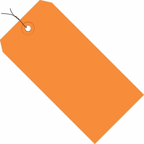 Value Collection - Blank Tag: 8'' High, Orange, Synthetic Paper | MSC ...