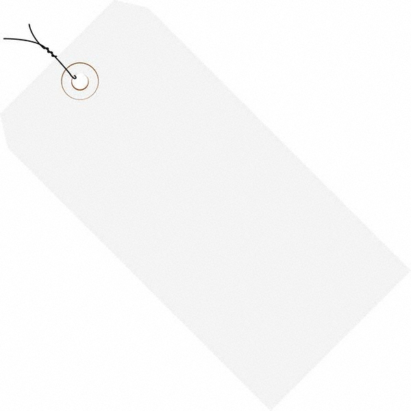 Value Collection - Blank Tag: 2-3/4'' High, White, Synthetic Paper ...
