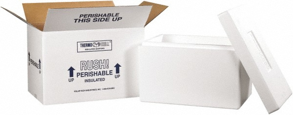 Made in USA - Insulated Shipping Box: 17" Long, 10" Wide | MSC Direct