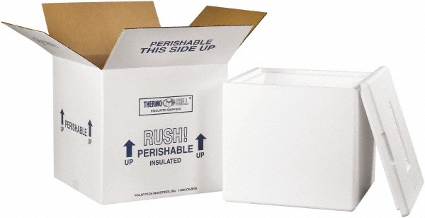 Made in USA - Insulated Shipping Box: 13" Long, 13" Wide | MSC Direct