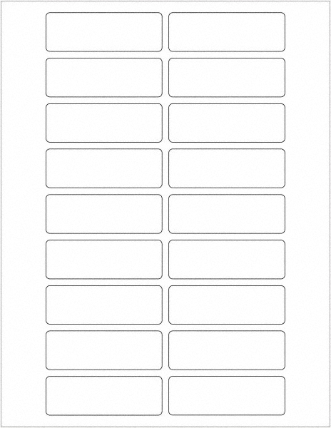 Tape Logic - Label Maker Label: White, Paper, 3" OAL, 3" OAW, 1,800 per ...
