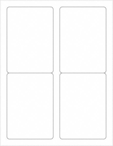 Tape Logic - Label Maker Label: Gloss White, Paper, 5" OAL, 3-1/2" OAW ...