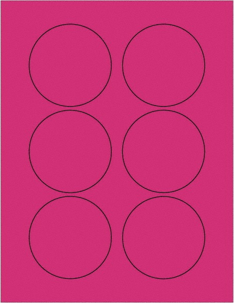 Tape Logic - Label Maker Label: Fluorescent Pink, Paper, 3" OAL, 3" OAW ...