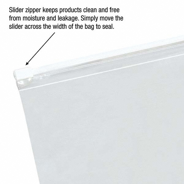 Value Collection - Pack of (100), 12 x 15" 3 mil Slide-Seal Reclosable ...