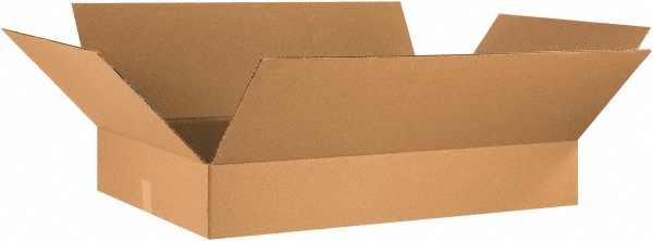 Made in USA - Corrugated Shipping Box: 34" Long, 21" Wide, 6" High ...