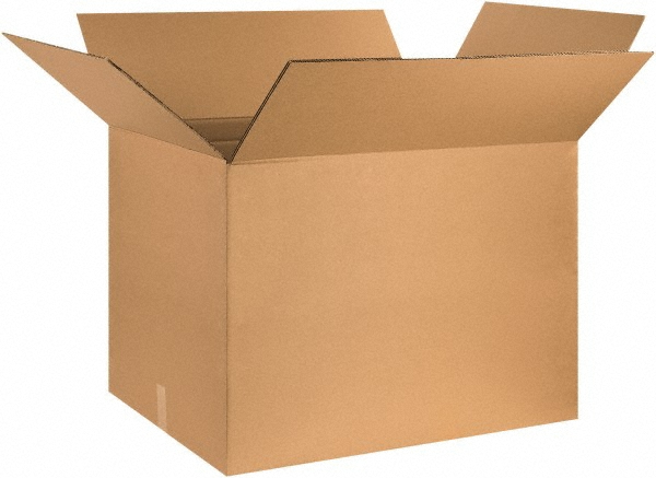 Made in USA - Heavy-Duty Corrugated Shipping Box: 32" Long, 24" Wide ...