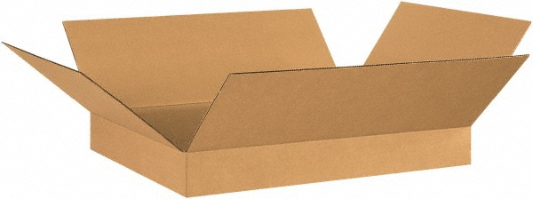 Made in USA - Corrugated Shipping Box: 26" Long, 20" Wide, 4" High ...