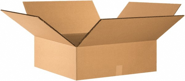Made in USA - Heavy-Duty Corrugated Shipping Box: 24" Long, 24" Wide, 8 ...