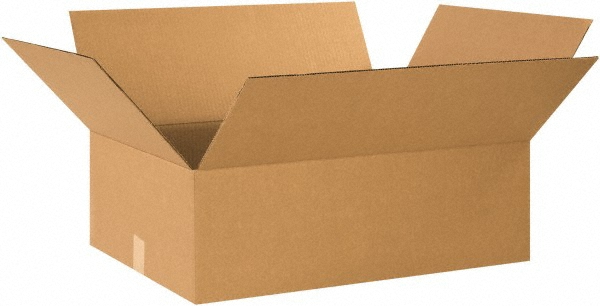 Made in USA - Corrugated Shipping Box: 24" Long, 18" Wide, 8" High ...