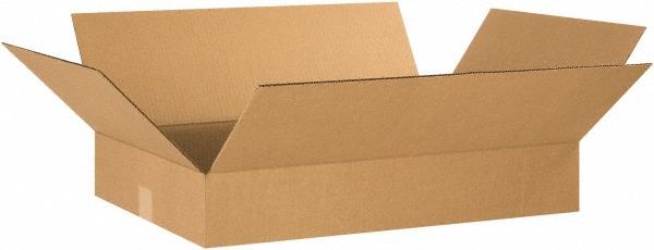 Made in USA - Corrugated Shipping Box: 24" Long, 16" Wide, 4" High ...