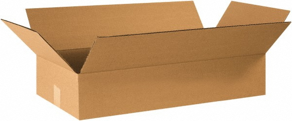 Made in USA - Corrugated Shipping Box: 24" Long, 12" Wide, 4" High ...