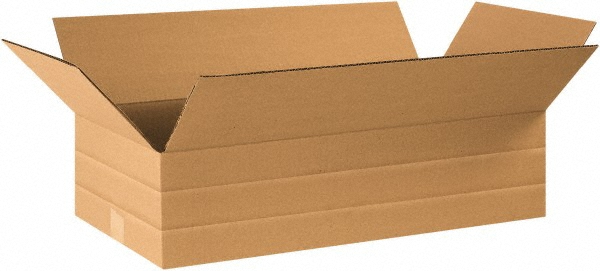Made in USA - Multi-Depth Shipping Box: 24" Long, 12" Wide, 6" High ...