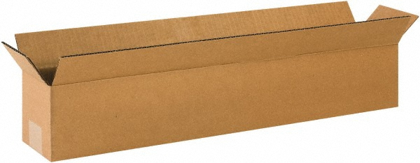 Made in USA - Corrugated Shipping Box: 24" Long, 4" Wide, 4" High | MSC ...